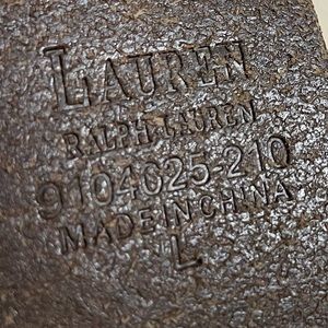 RLL | Accessories | Vintage Ralph Lauren Belt Brown Leather Brass ...